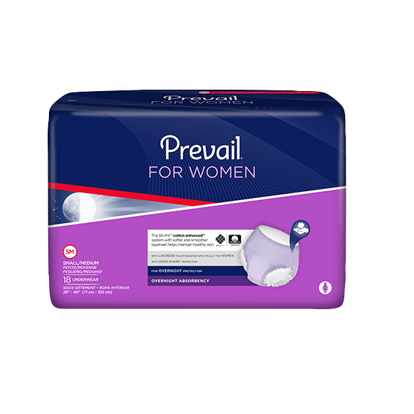 Prevail® for Women: Overnight Absorbency Underwear - Disposables Delivered